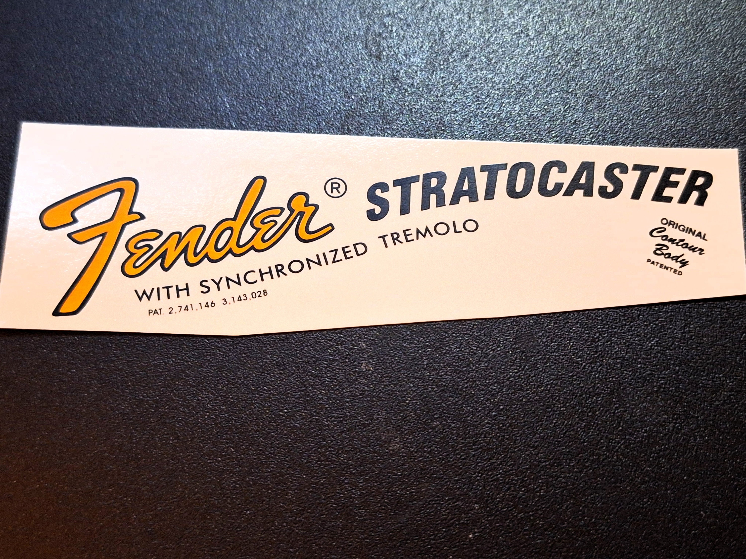 2-pack Stratocaster Decal 70s Fender Style Ultra-hi-res NEW Non ...