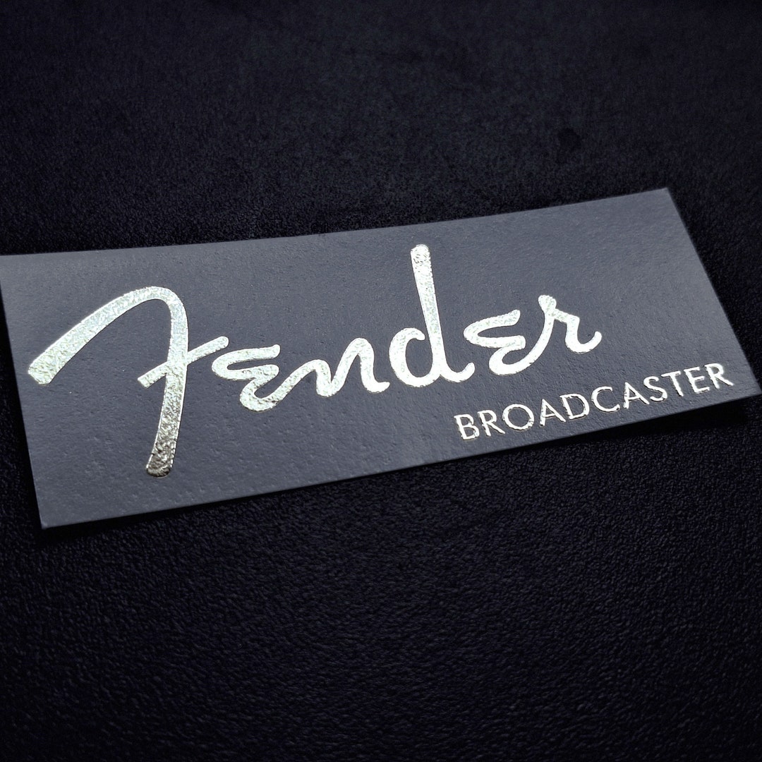 Fender Broadcaster Decal Waterslide Headstock 50s Style Guitars Gold or ...