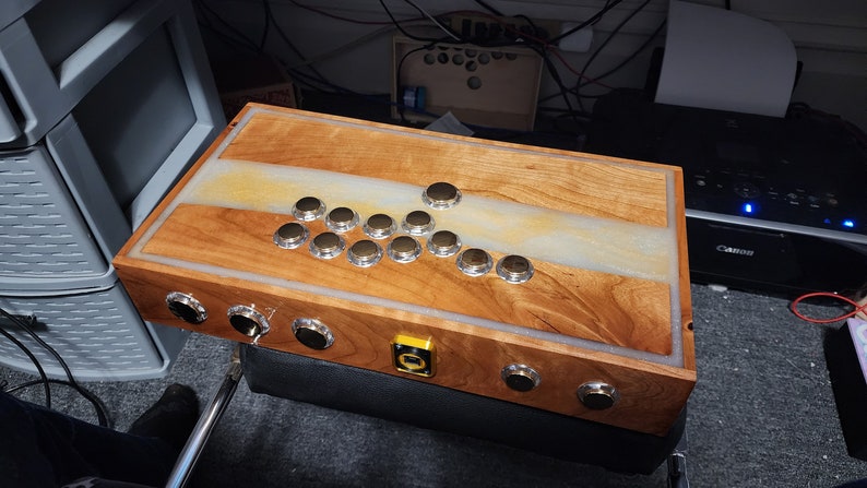 Universal Wood Resin RGB Hitbox / Leverless Fightstick Controller ...