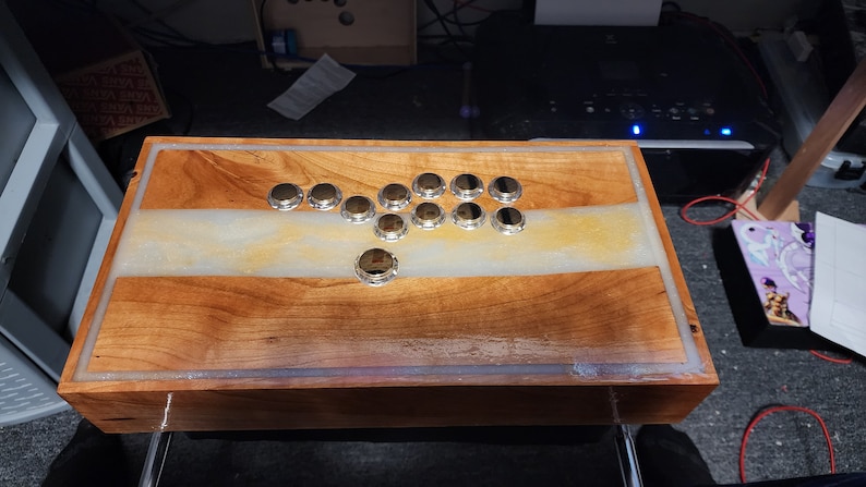 Universal Wood Resin RGB Hitbox / Leverless Fightstick Controller ...
