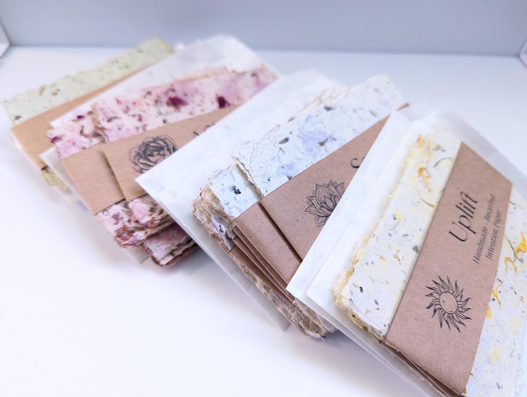 Handmade Intention Paper: Herbal Infused Recycled Spell Paper - Etsy