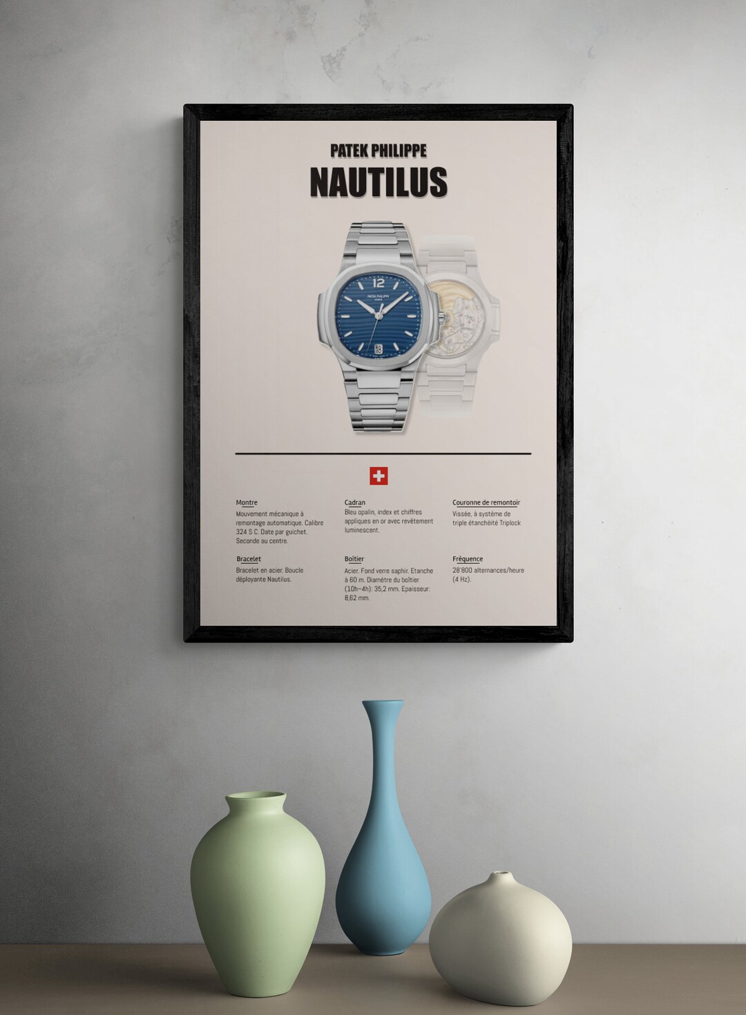 Patek Philippe Nautilus Poster - Etsy
