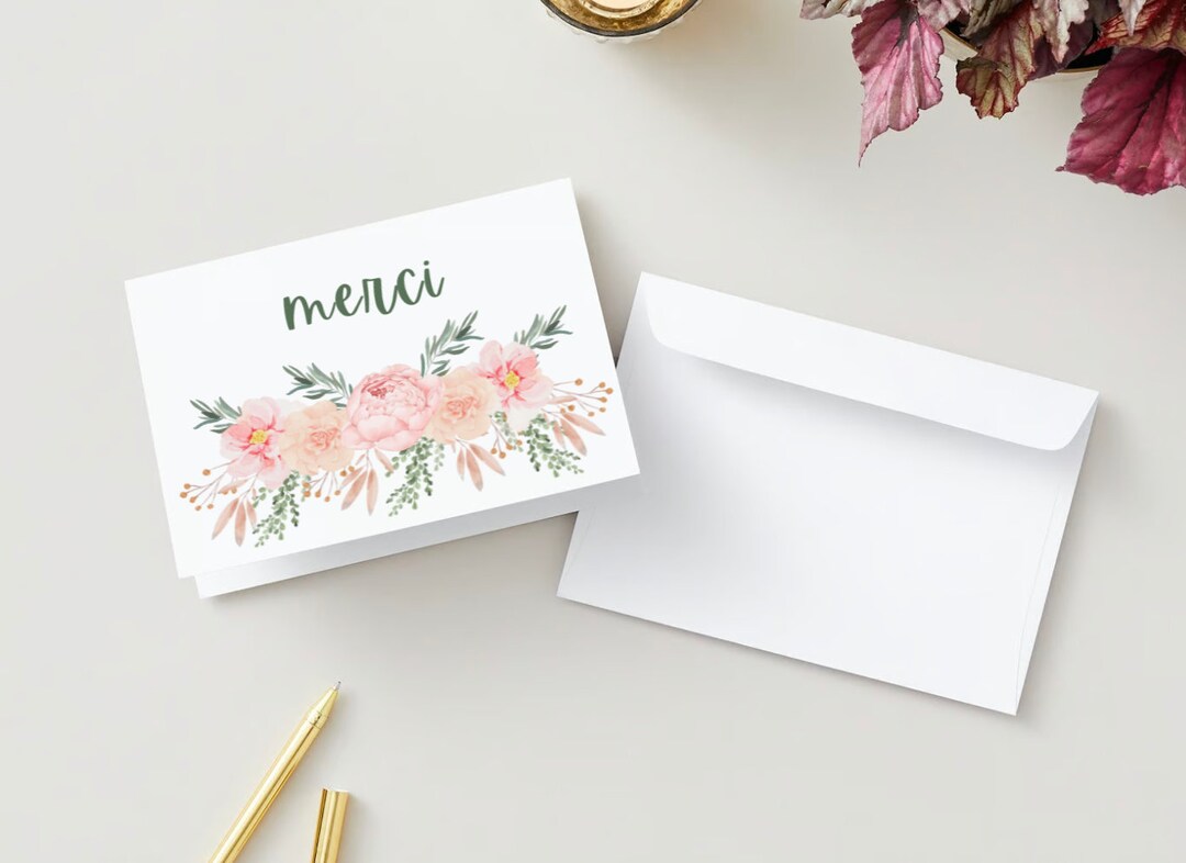 Printable Thank You Card/note Bundle Set - Etsy