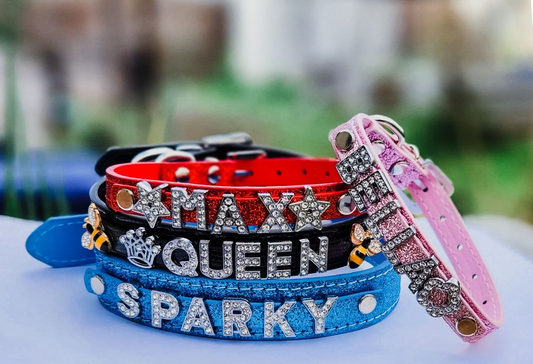 Customizable Name Pet Bling Collar. Personalize Fur Baby's Collar ...
