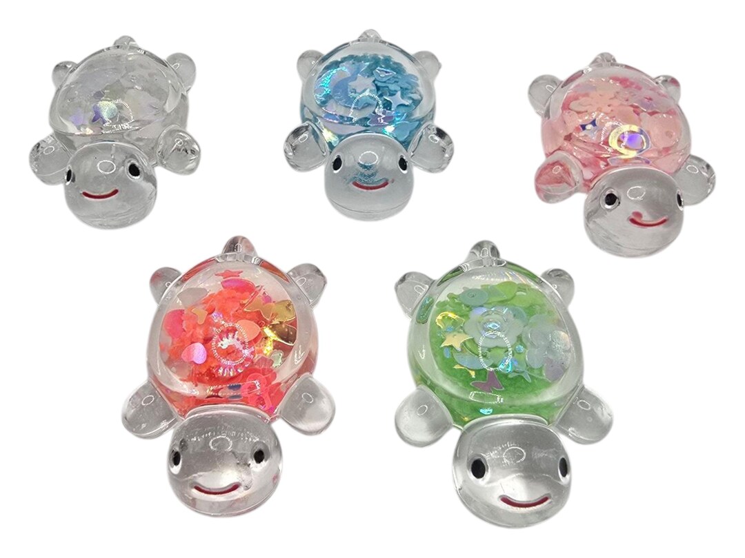 Luminous Transparent Glitter Turtles - Etsy