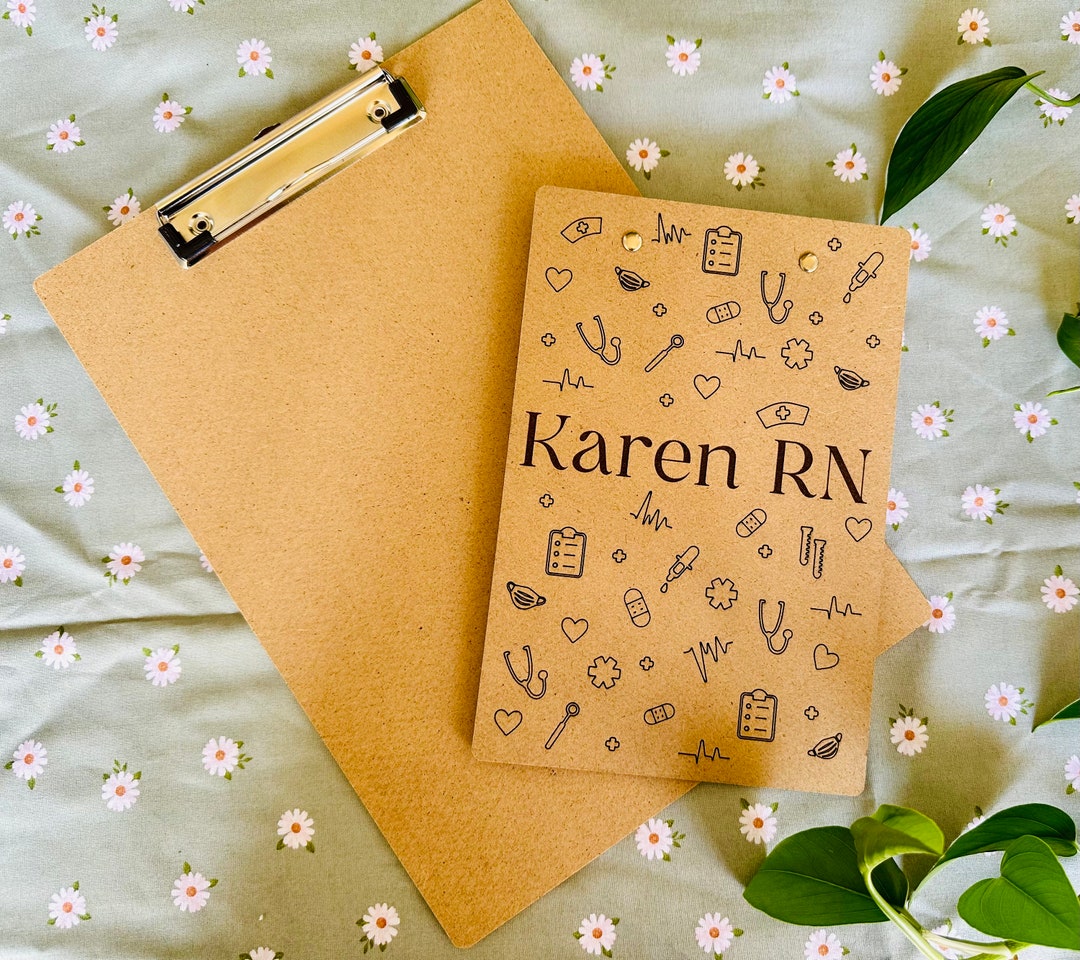 Custom Engraved Clipboard: Medical Staff Personalized Memo Pad - Etsy