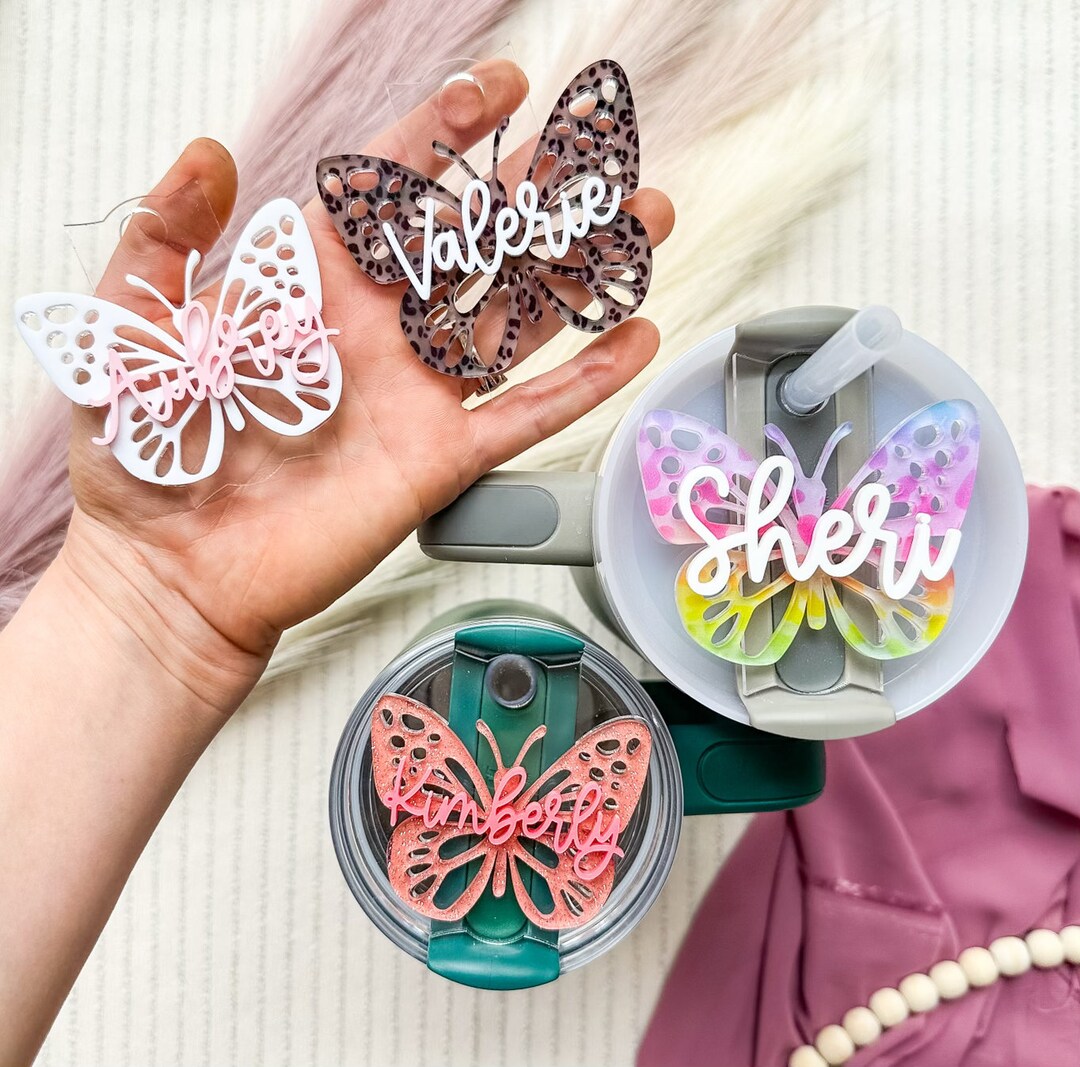 Butterfly Stanley Lid Tag | Butterfly Stanley Tag | Butterfly Stanley ...