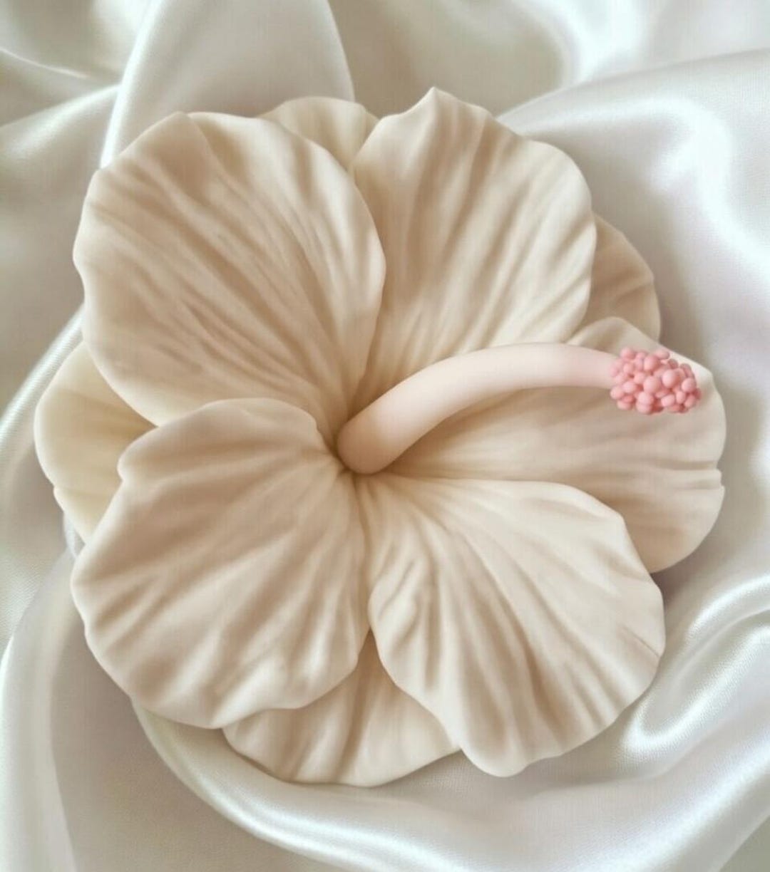 White Hibiscus Wall Sculpture - 3D Floral Wall Decor - Tropical ...