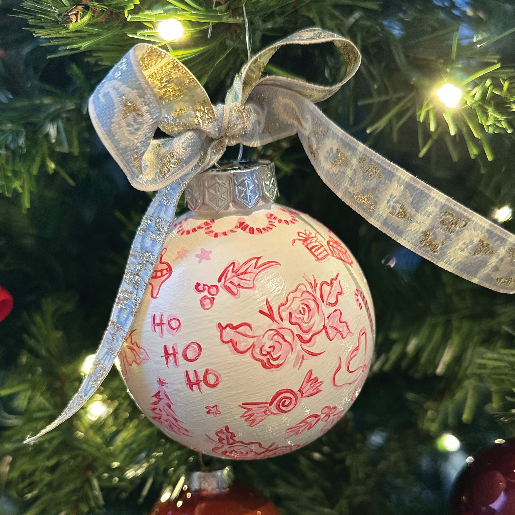 Hand Painted Pattern Ornament Pattern - Etsy