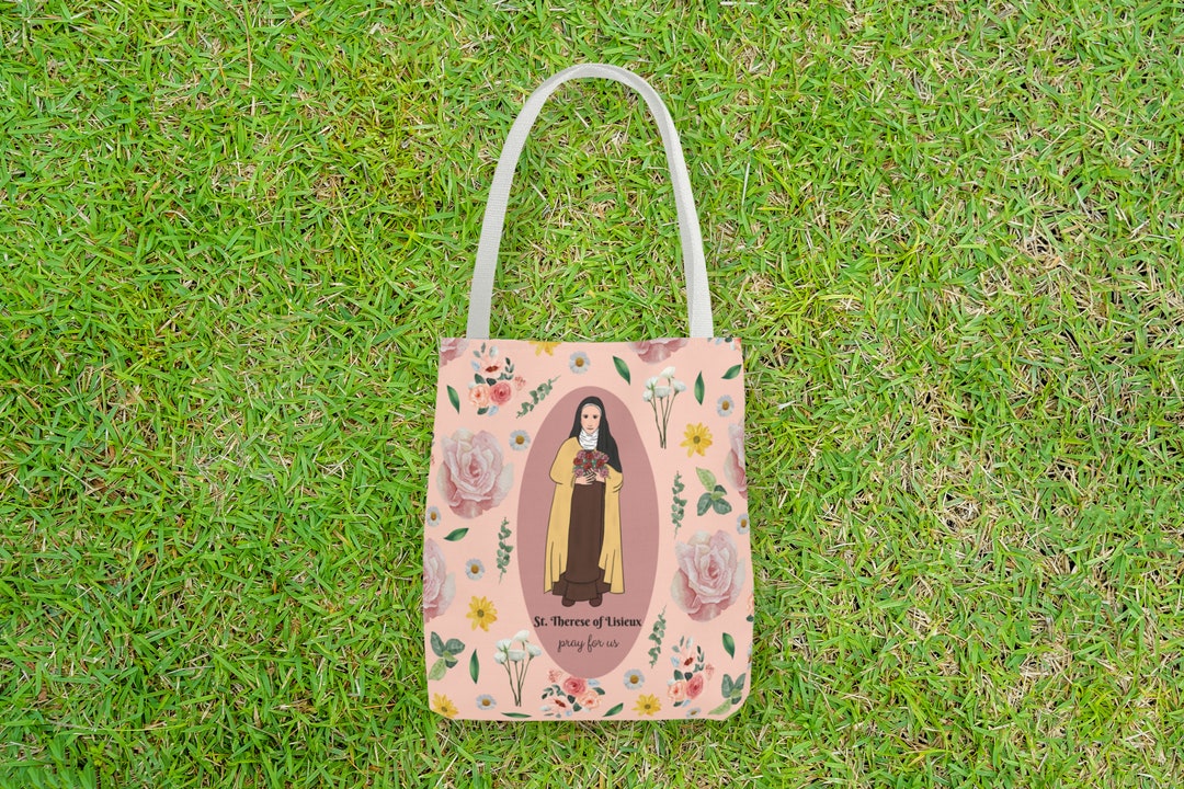 St. Therese of Lisieux Tote Bag, Catholic Tote Bag, Little Flower Bag ...