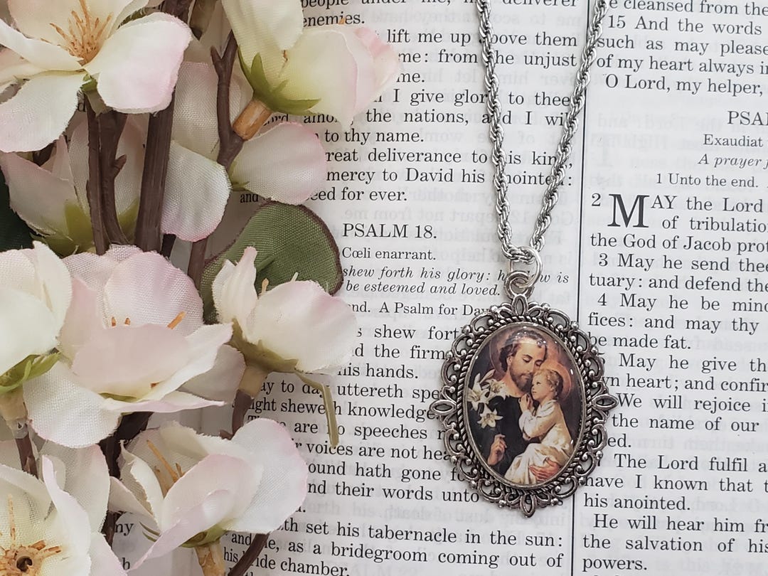 Saint Joseph Necklace, St. Joseph Necklace, Catholic Gift, Catholic ...