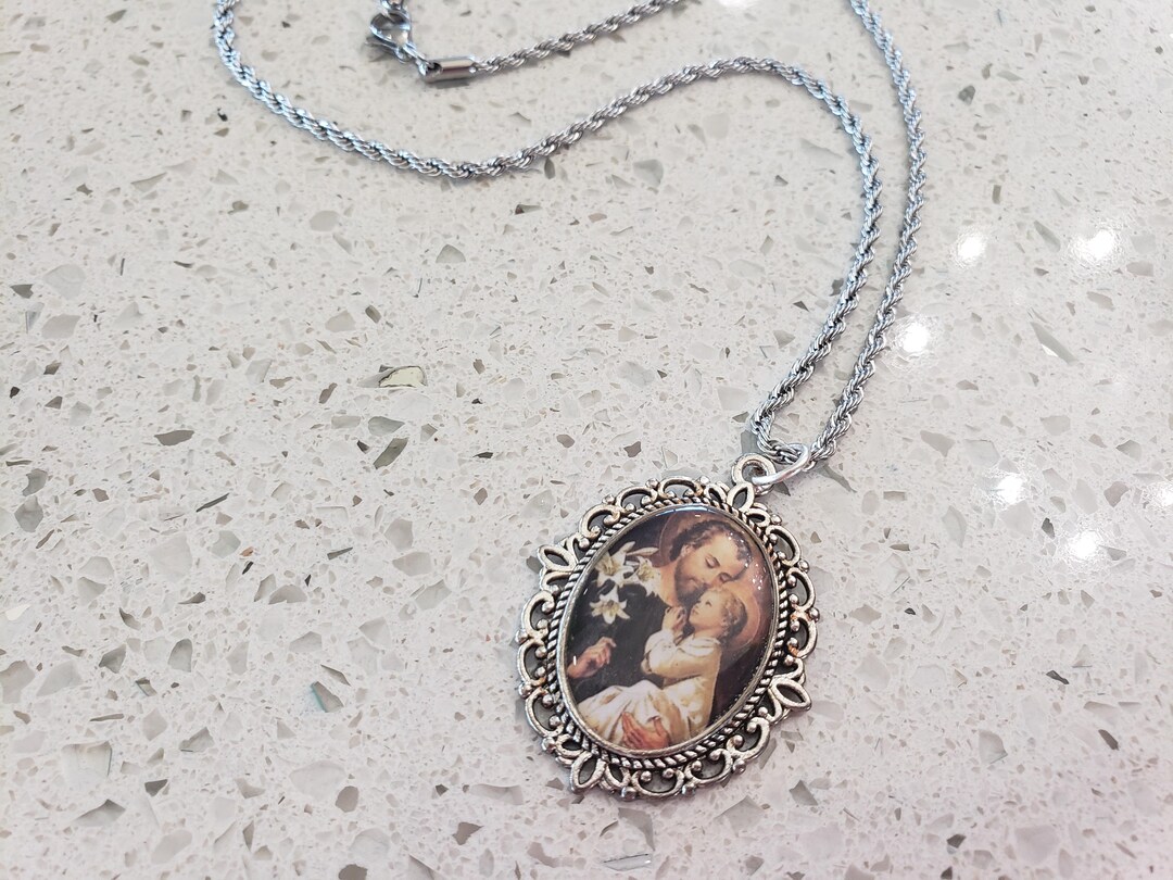 Saint Joseph Necklace, St. Joseph Necklace, Catholic Gift, Catholic ...
