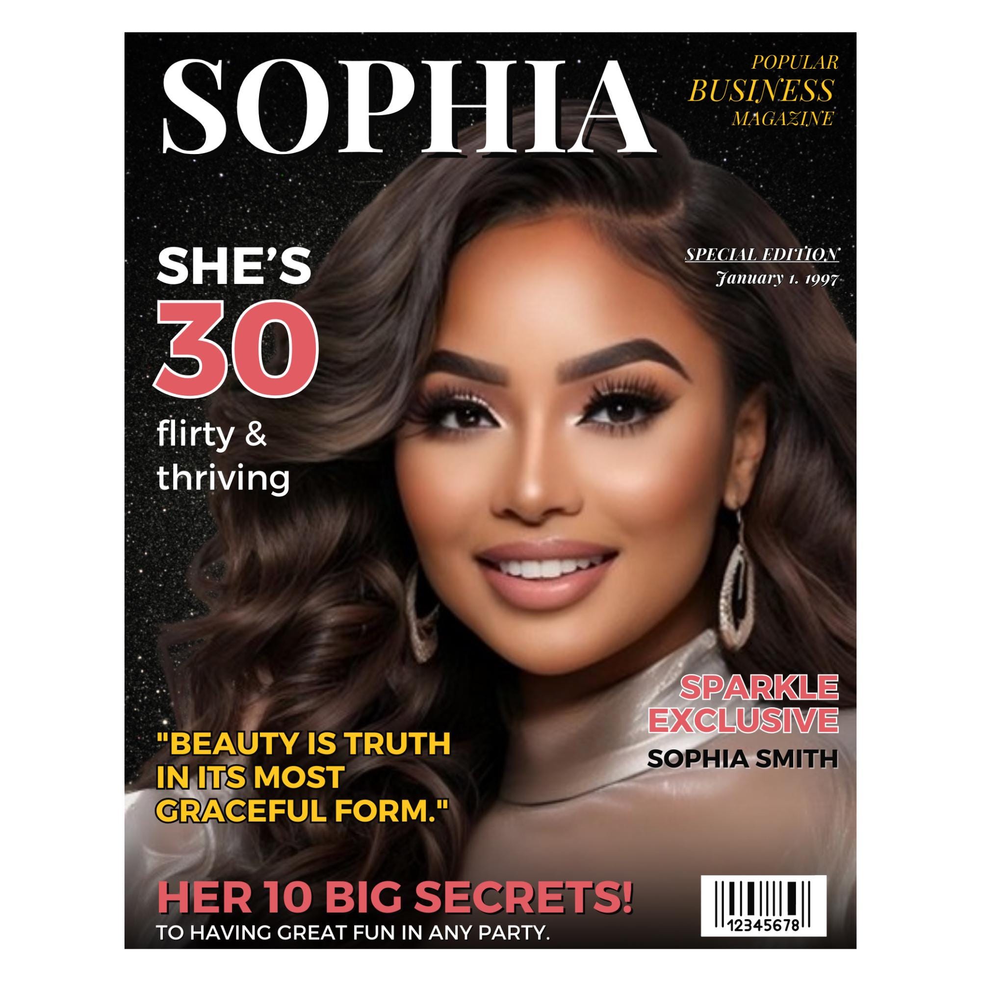 Birthday Magazine Canva | Birthday Magazine Cover Template | Birthday ...