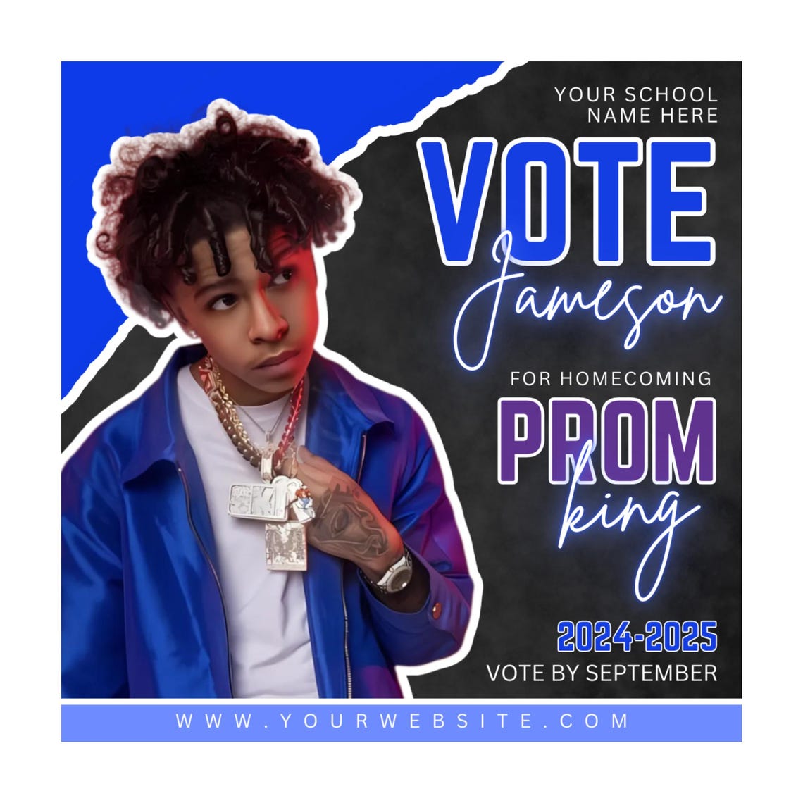 Vote Prom King Flyer | Vote for Prom King Flyer | Homecoming Flyer ...