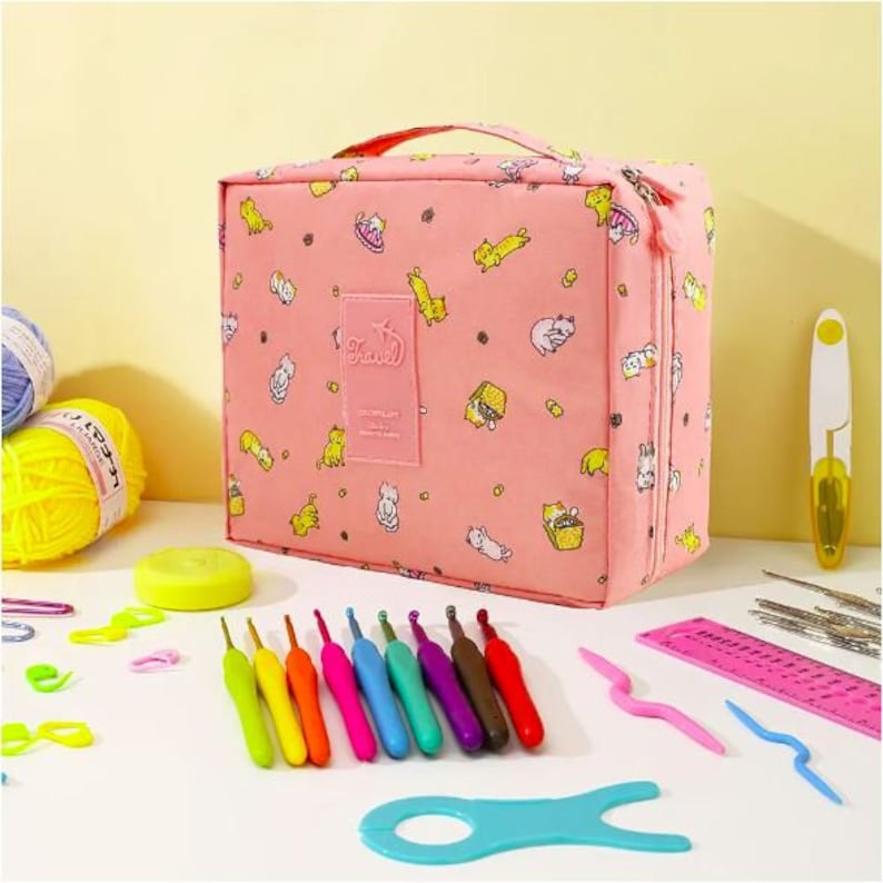 Beginner Crochet Kit Crochet Hook Kit & Crochet Needle Kit, Crocheting ...