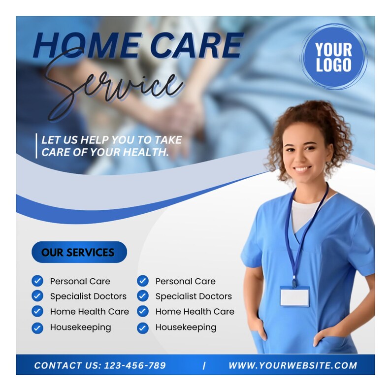 Flyer Template for Nusring Home | Home Health Business Flyer | Nursing ...