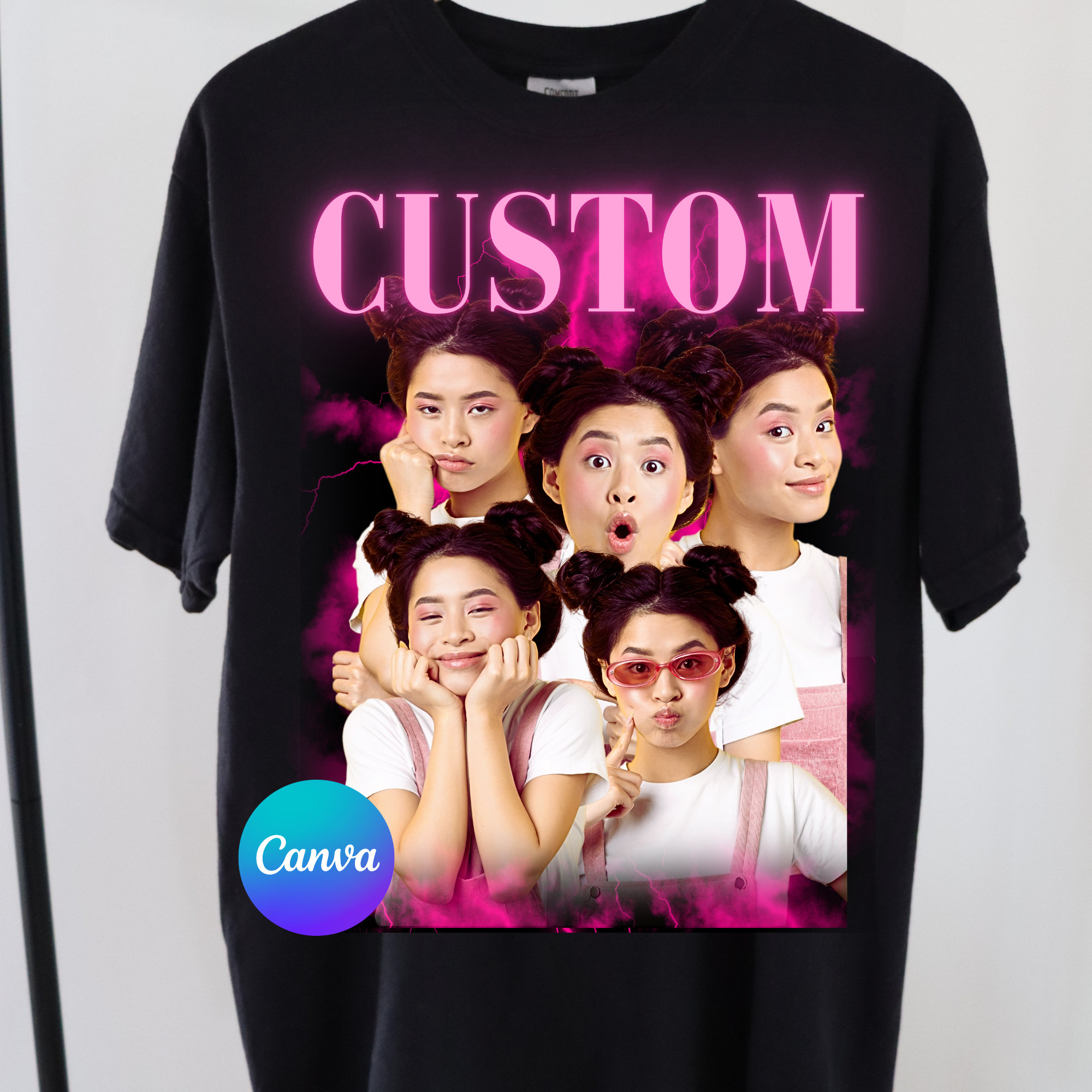 Bootleg Shirt Template Canva Canva Editable T Shirt Template Bootleg ...