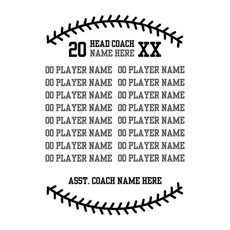 Roster Shirt Template Football | Team Shirt Design | Football Svg ...