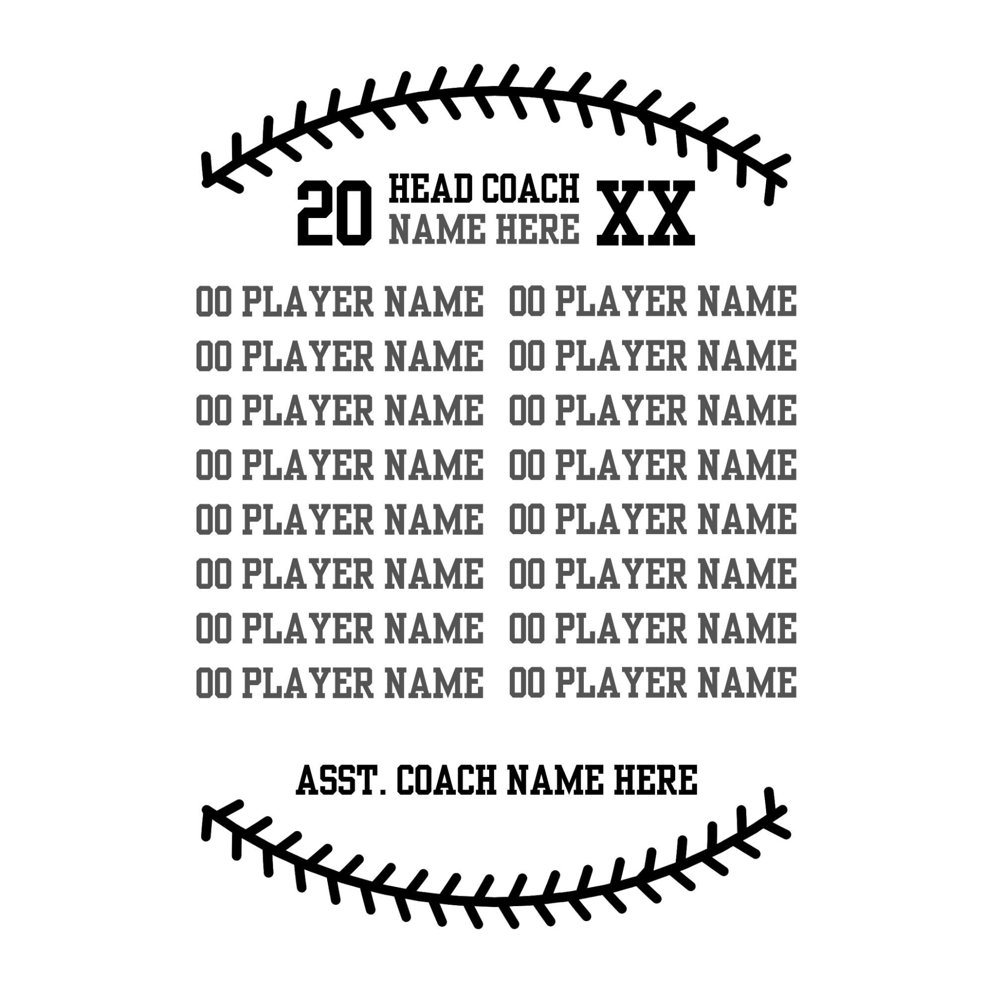 Roster Shirt Template Football | Team Shirt Design | Football Svg ...