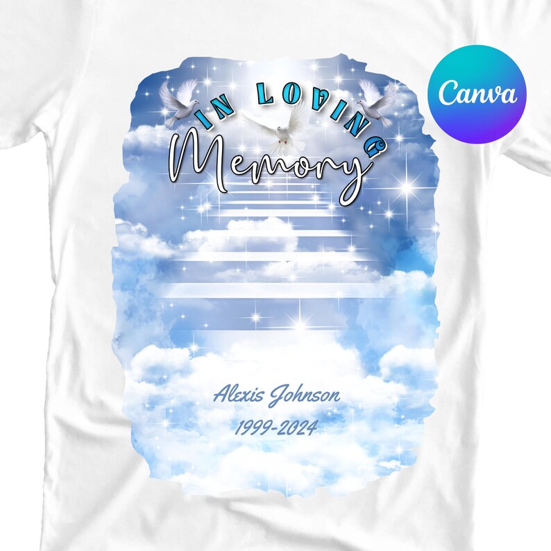 In Loving Memory Png Blue in Loving Memory Png Words Memorial Png Canva ...