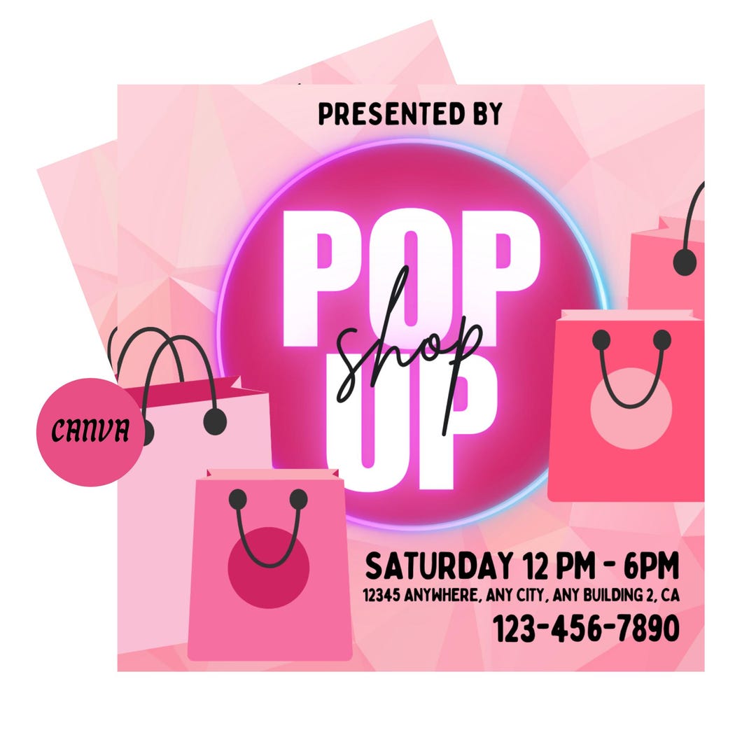 Pop up Shop Vendor Flyer | Pop up Shop Template | Diy Flyer | Sip and ...