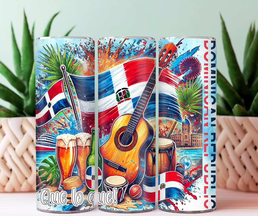 Dominican Republic Sublimation Tumbler Wrap | Dominician Republic ...