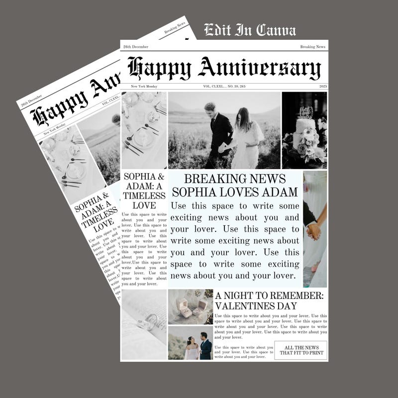 Newspaper Prints - Etsy