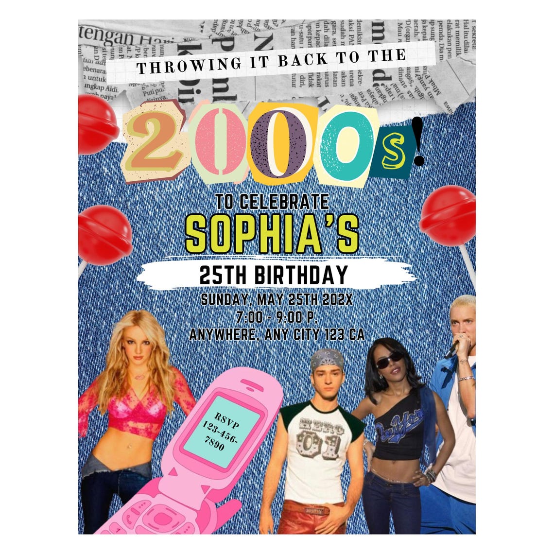 90s Theme Party Flyer 90S and Y2K Party Flyers 90S Birthday Flyer 90S ...
