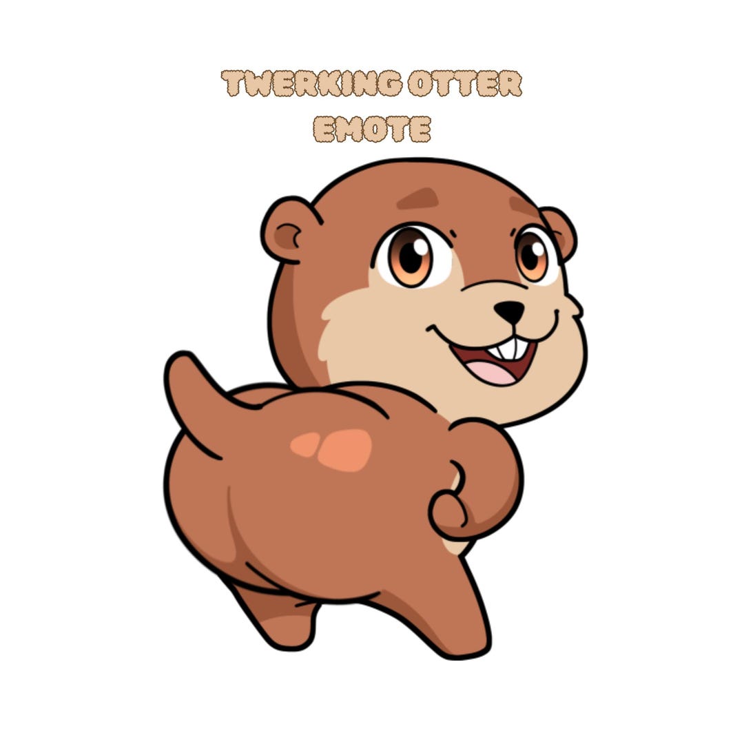 Animated Otter Emote | Animated Twitch Emotes Twerk | Animated Twerk ...