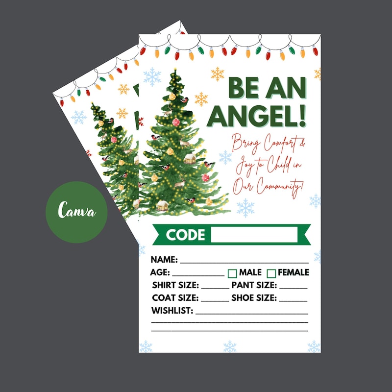 Angel Tree Tags - Etsy
