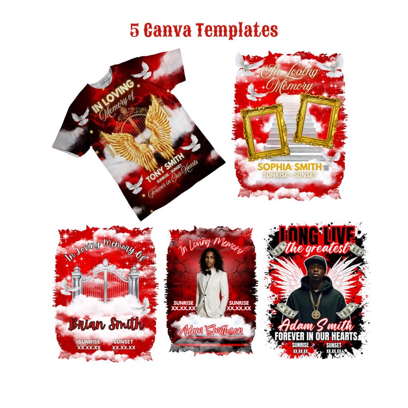 Red Memorial Png Backdrop - Etsy