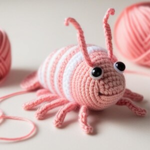 Shrimp Crochet Pattern Amigurumi Crochet Shrimp Pattern Cute Shrimp ...