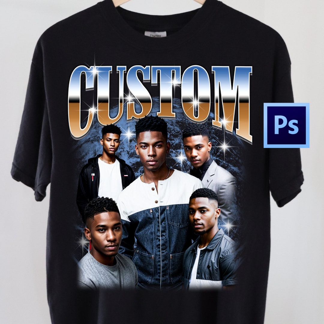 Custom Bootleg Rap Tee Template Bootleg Shirt Template Photoshop Custom ...