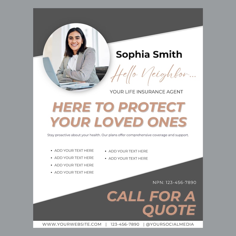 Life Insurance Flyer Template | Insurance Flyer Template | Insurance ...