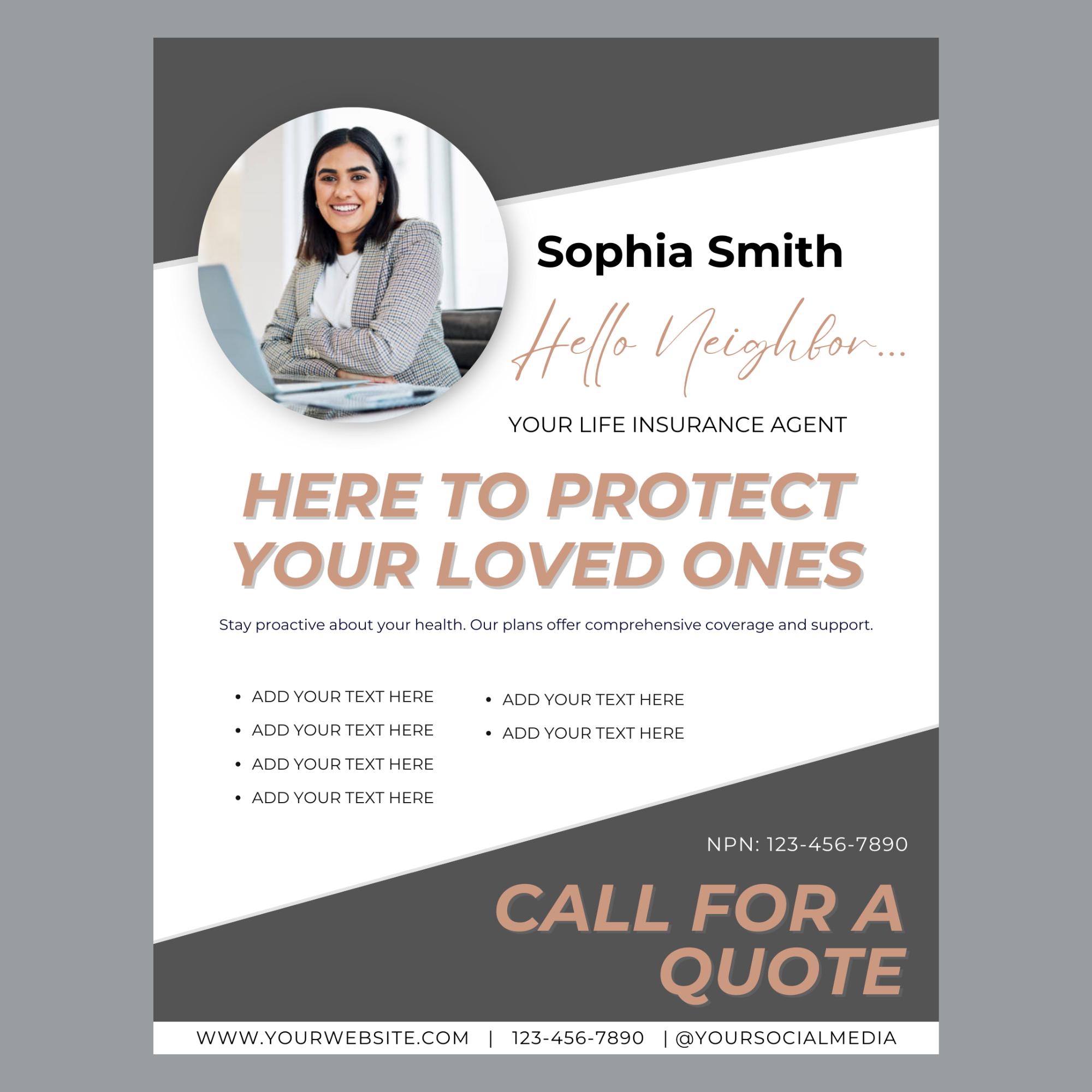Life Insurance Flyer Template | Insurance Flyer Template | Insurance ...