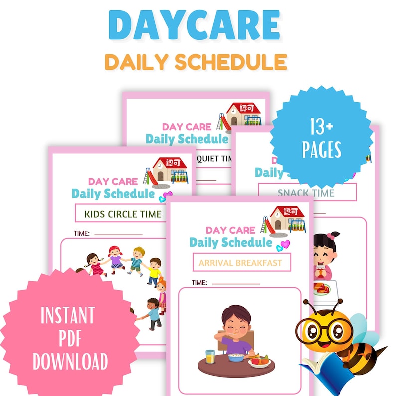 Daycare Classroom Schedule Daily Schedule for Home Daycare in Home ...