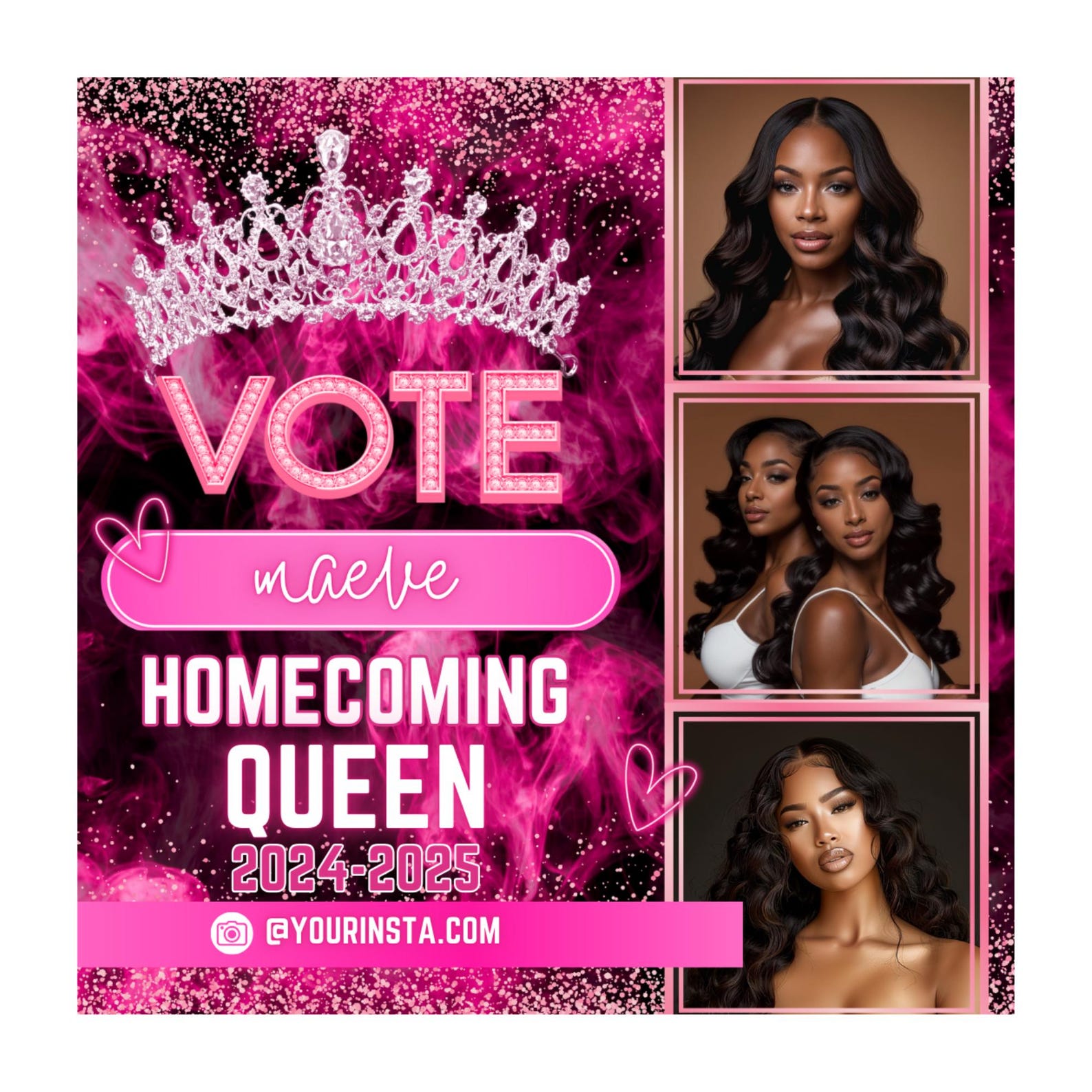 Prom Queen Campaign Flyer Vote for Prom Queen Flyer Prom Queen Flyer ...