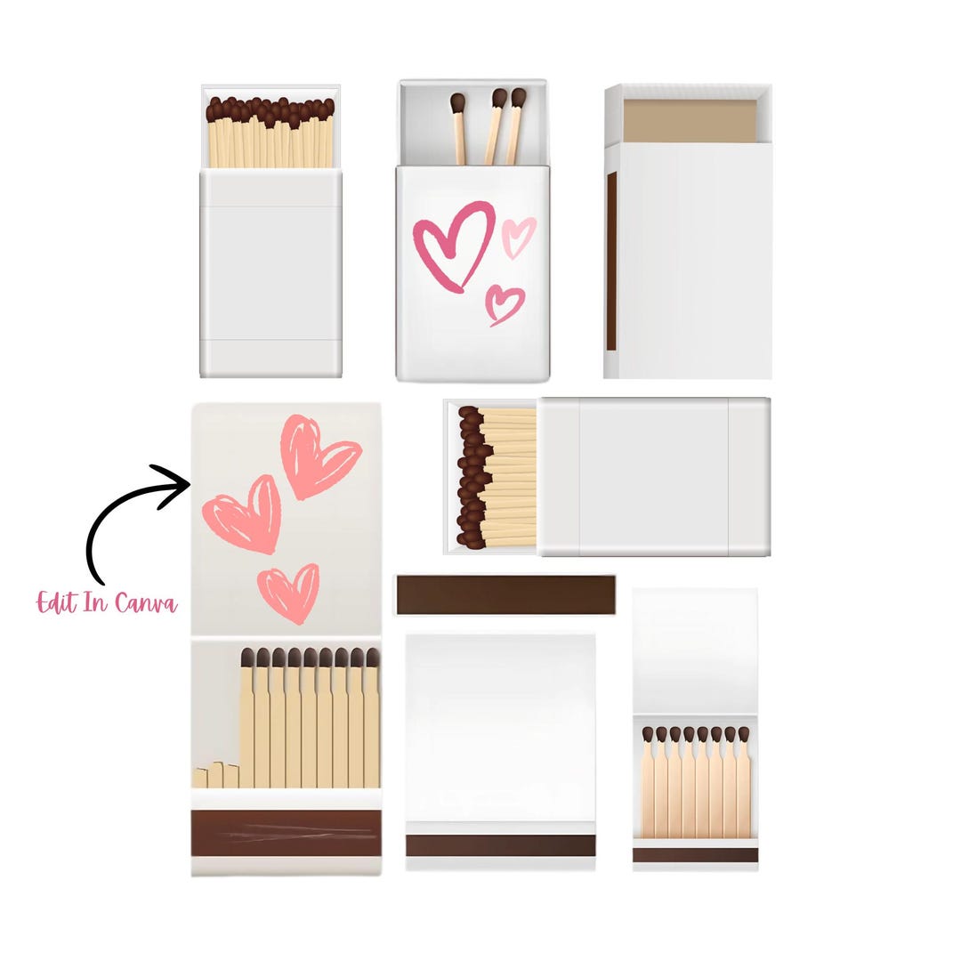 Blank Matchbook Template | Matchbook Art Template Blank | Matchbook ...