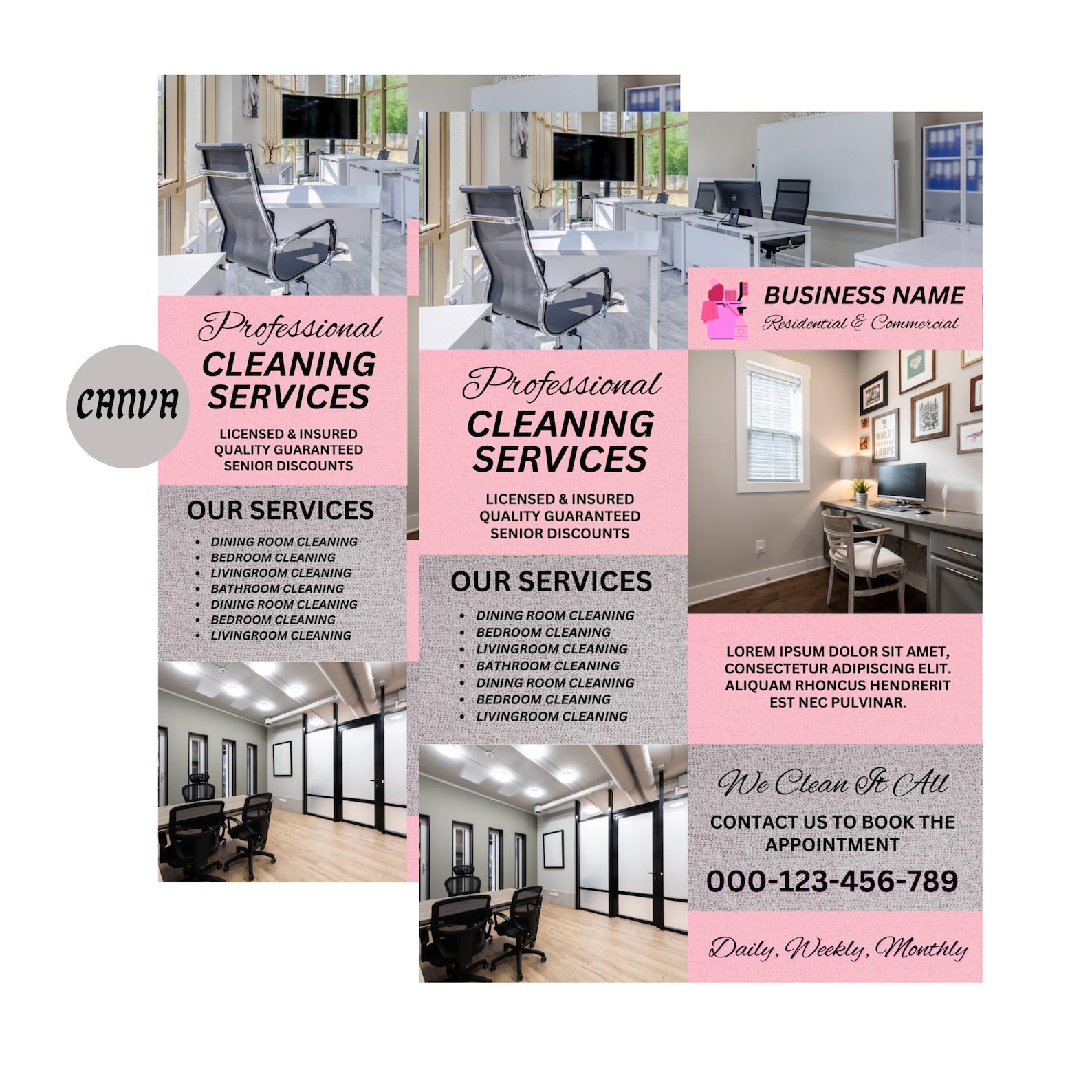 Office Cleaning Flyer | Commercial Cleaning Flyer | House & Office ...
