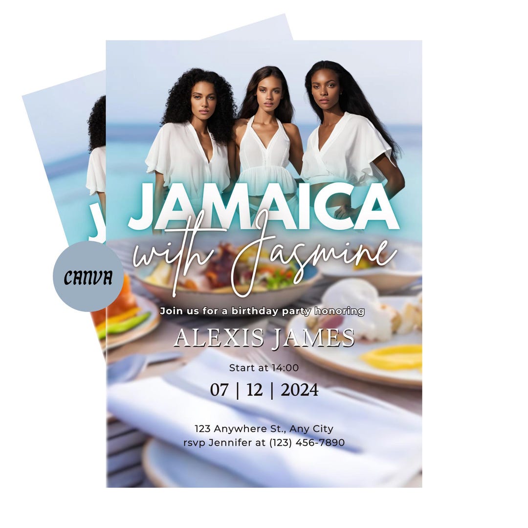Jamaica Party Flyer | Jamaica Birthday Flyer | Jamaica Travel Flyer ...