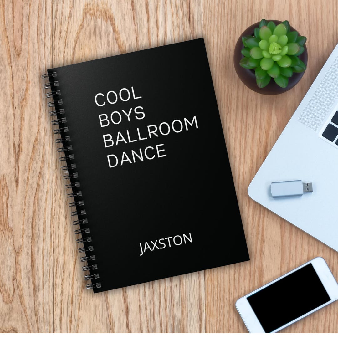 Ballroom Dance Notebook, Personalized Gift for Boy Ballroom Dancer ...