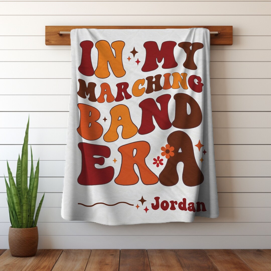 Personalized Marching Band Blanket, in My Marching Band Era Blanket ...