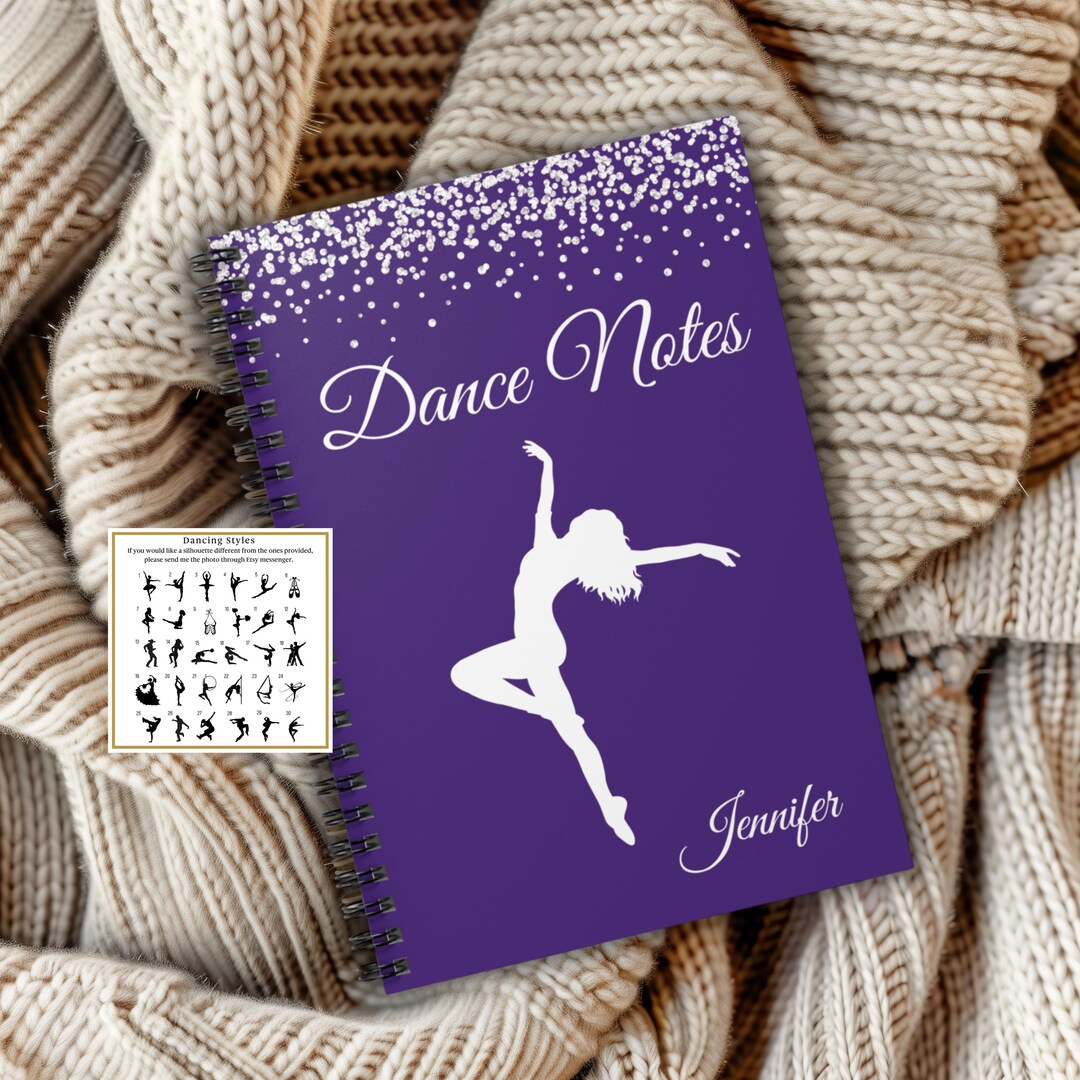 Personalized Dance Notebook, Custom Dance Choreography Notebook for ...