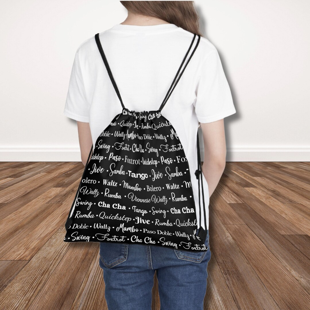 Ballroom Drawstring Bag or Backpack, Ballroom Bag for Dancer Coach ...