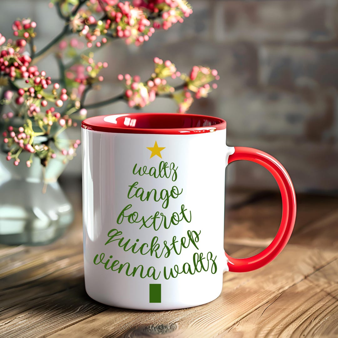 Ballroom Dance Christmas Mug, Dance Lover Gift for Ballroom Dance ...