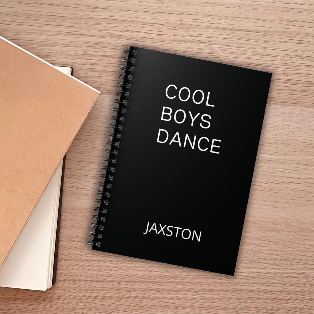Boy Dancer Notebook, Personalized Gift for Boy Dancer, Custom Dance ...