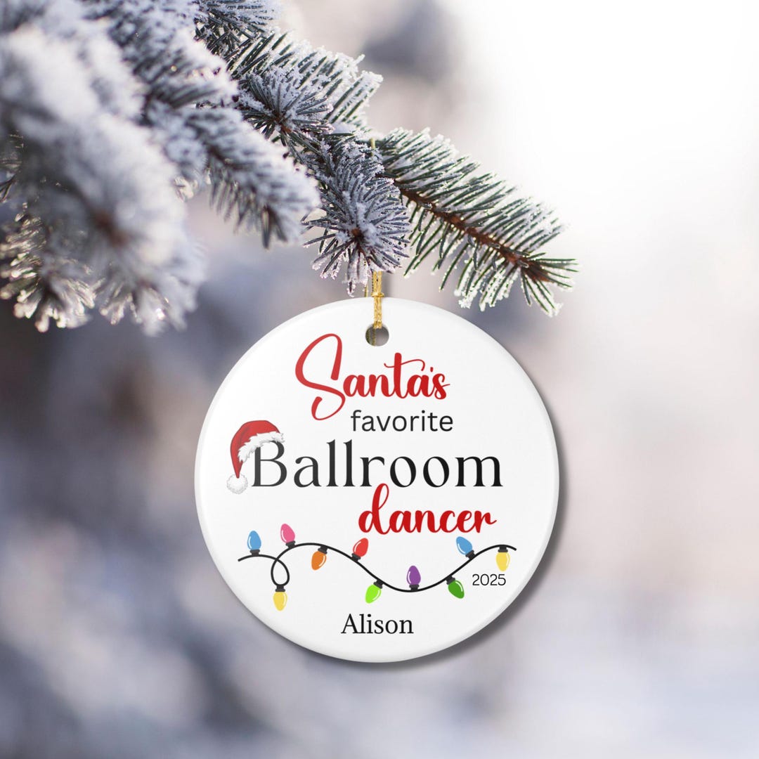 Personalized Ballroom Dance Ornament, Custom Gift for Ballroom Dancer ...