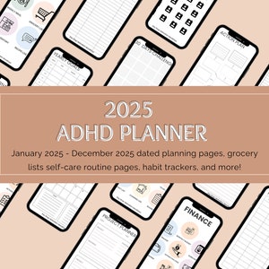 2025 ADHD Planner - Etsy