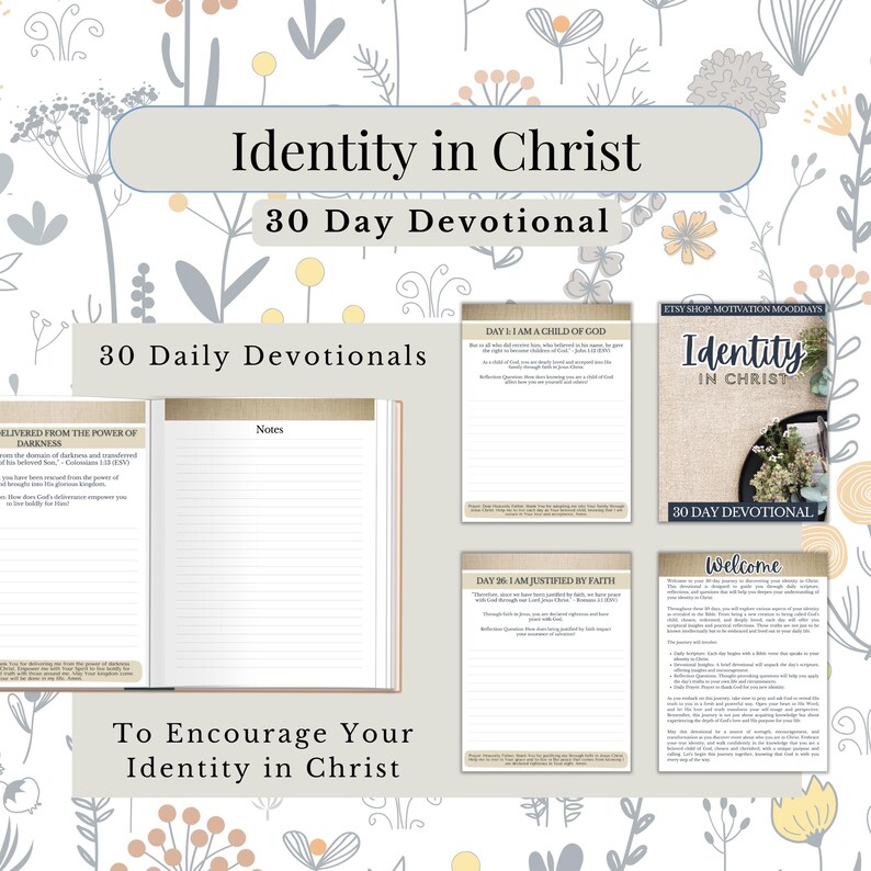 30 Day Devotional - Identity in Christ - Etsy