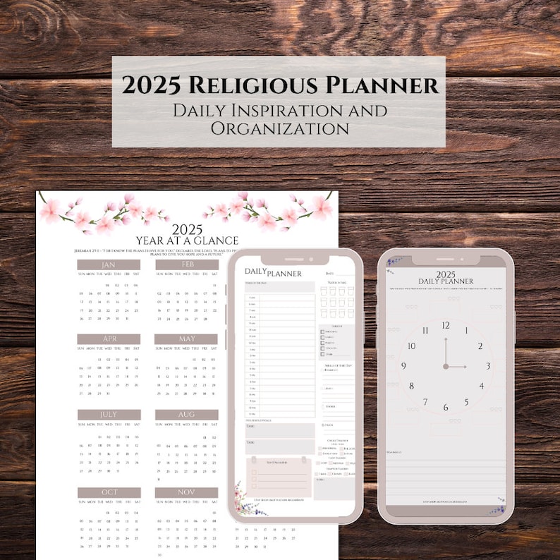Ultimate Religious 2025 Planner Floral Bundle - Etsy